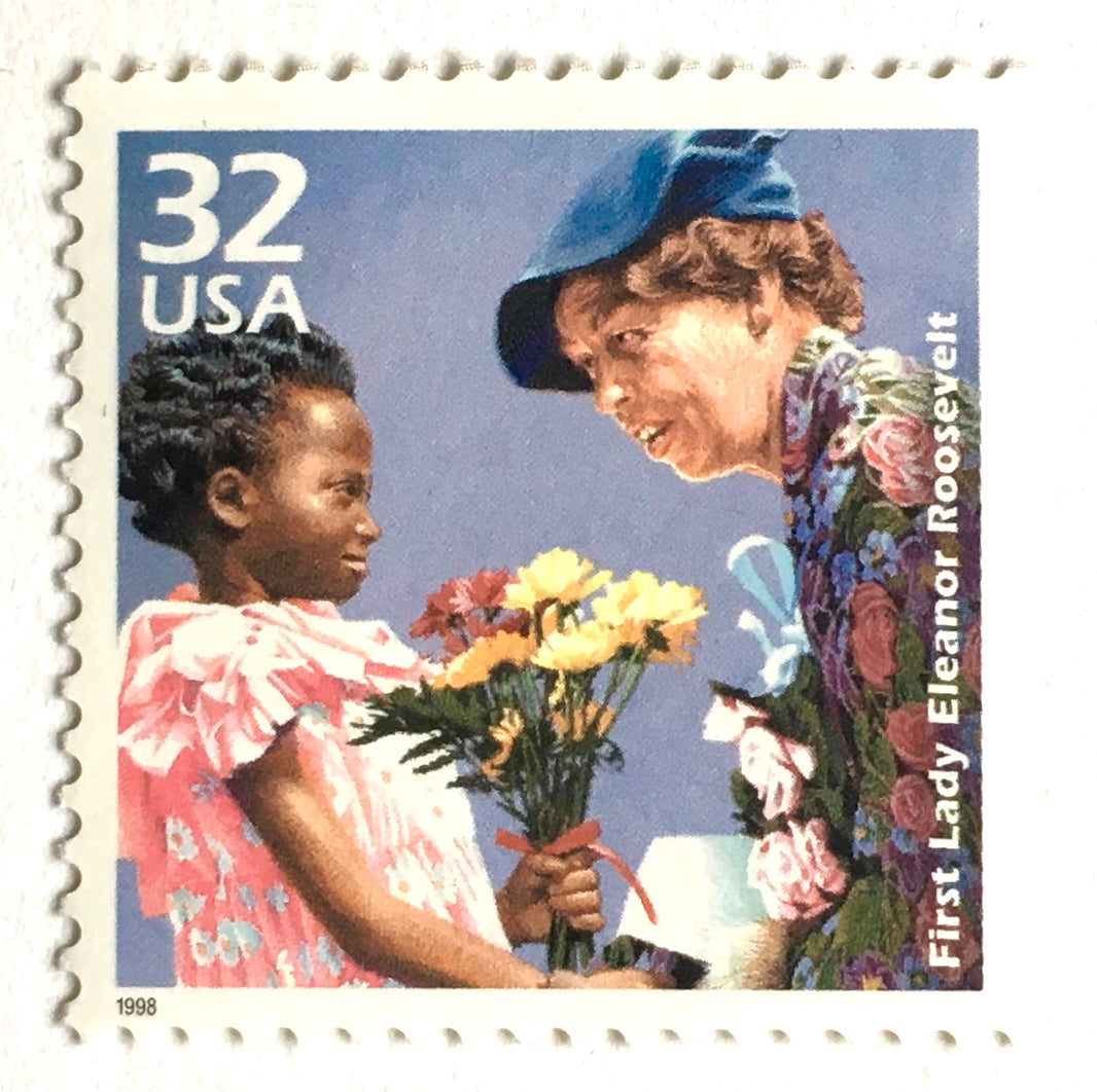 10 Vintage Eleanor Roosevelt Stamps First Lady Vintage Postage Stamps ...