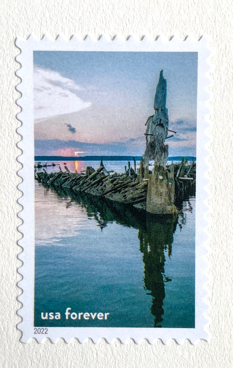 10 Seascape Forever Stamps Blue Nautical Postage Stamps for Mailing ...