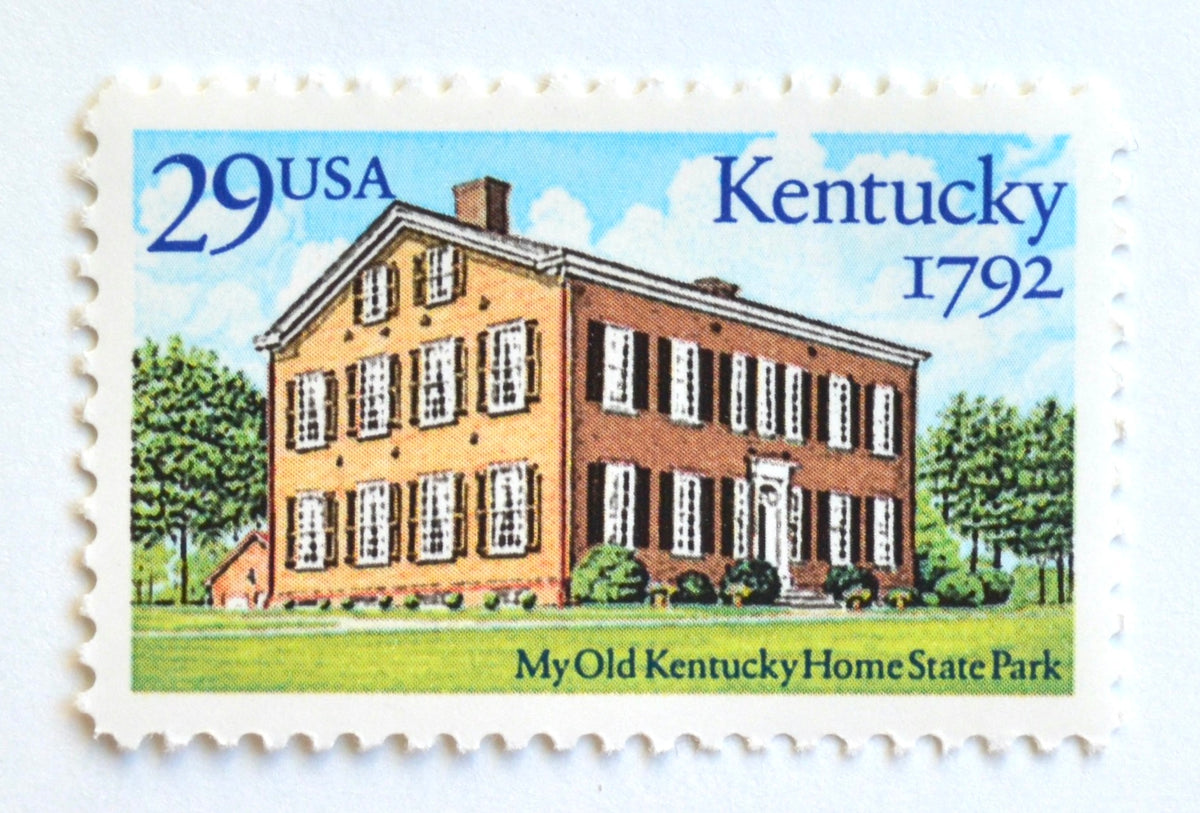 10 Kentucky Postage Unused Vintage Old Kentucky Home Southern Stamps f ...