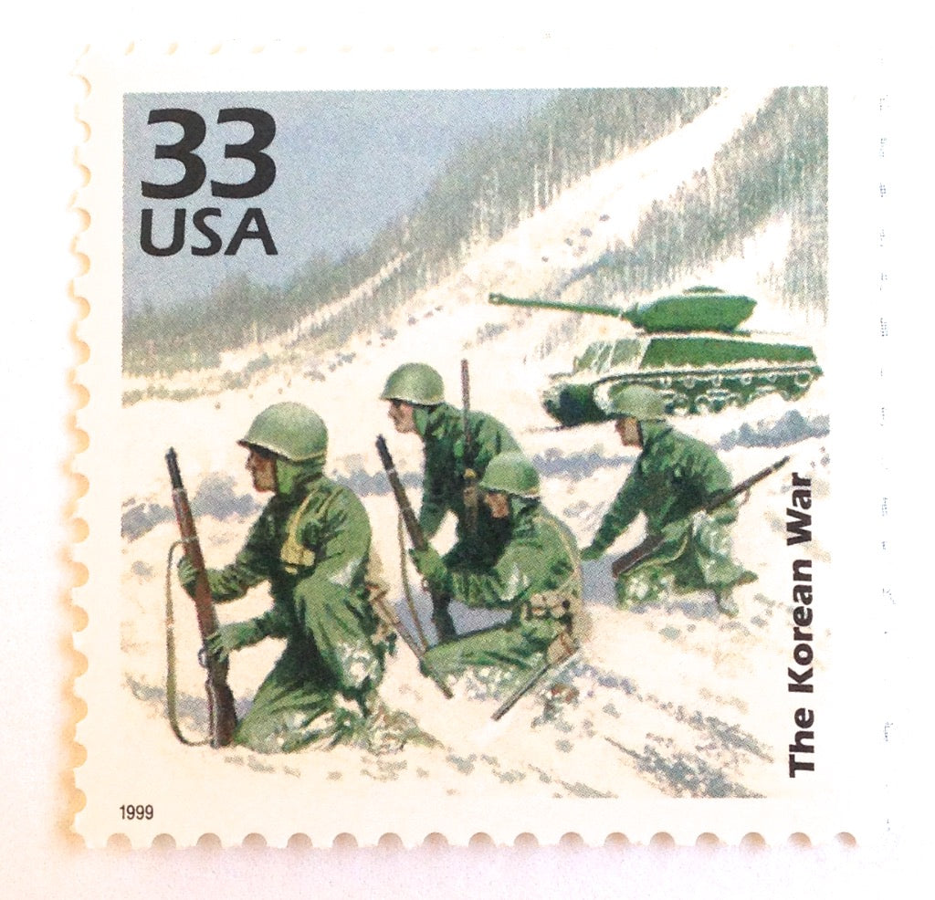 10 Korean War Postage Stamps Vintage Soldiers Stamps for Mailing ...