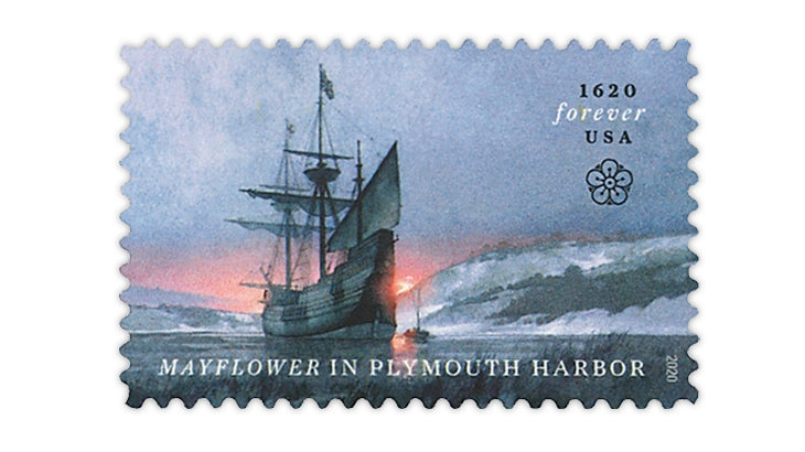 10 Mayflower Forever Stamps Plymouth Massachusetts Postage for Mailing ...