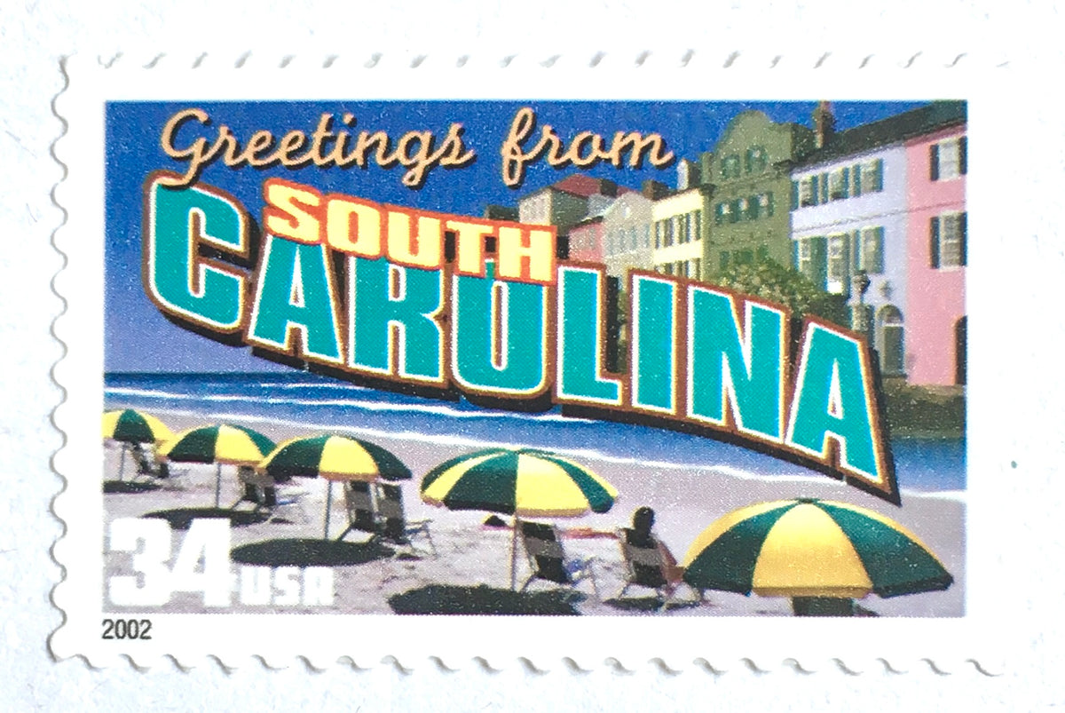 10 South Carolina Beach Stamps Vintage Postage for Mailing – Edelweiss Post