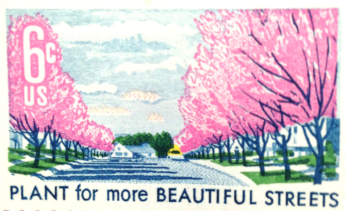 10 Vintage Pink Postage Tree Blossoms Unused Stamps for Mailing ...