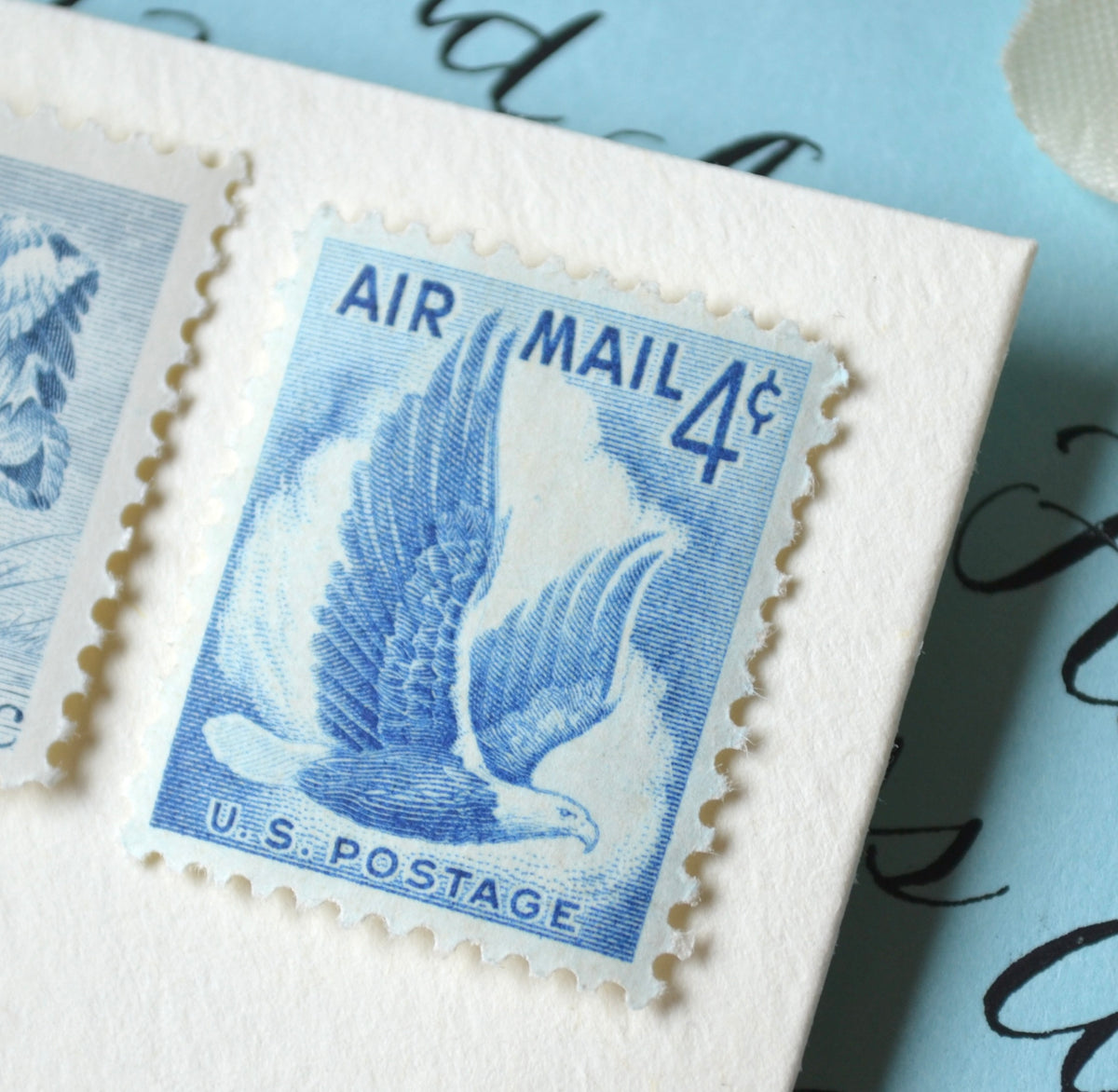 10 Vintage Blue Eagle Stamps Unused Postage Stamps for Mailing ...