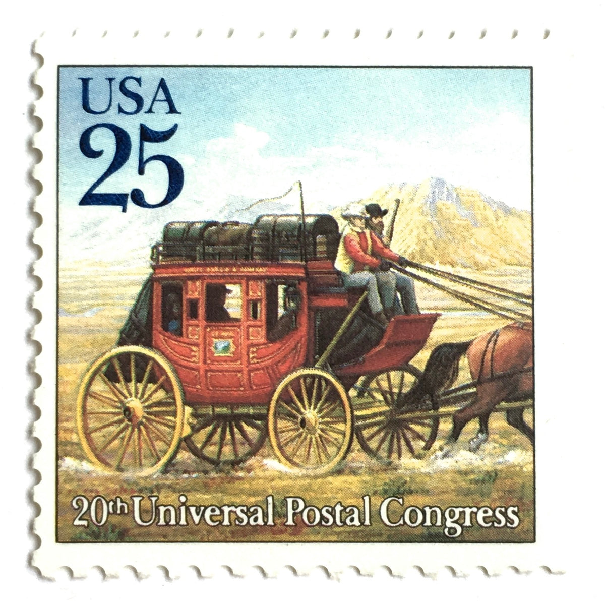 10 Stagecoach Stamps Vintage Unused Western Postage for Mailing ...