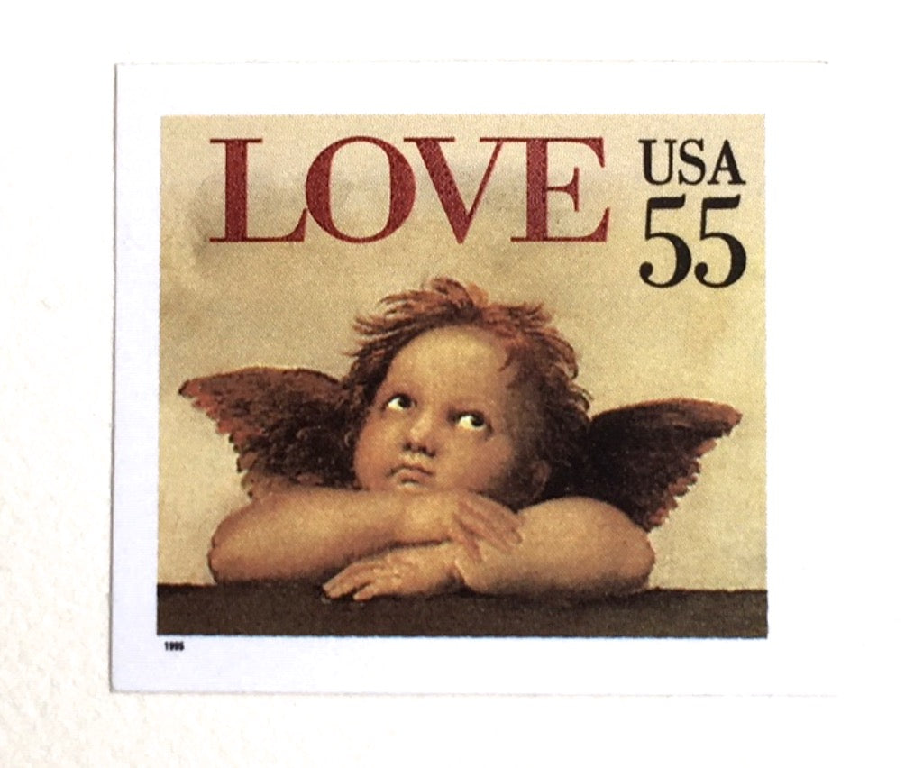 10 Classical Cherub Love Stamps 55 Cent Vintage Old World Painting Pos ...