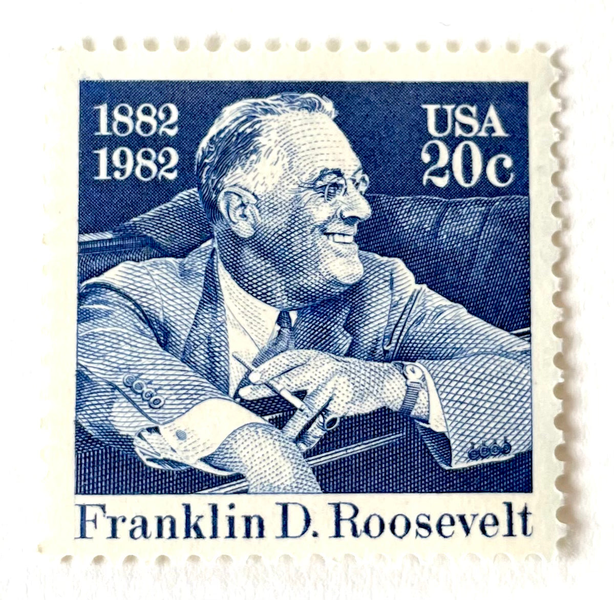 10 Blue Franklin Roosevelt Stamps Vintage Postage Stamps for Mailing ...