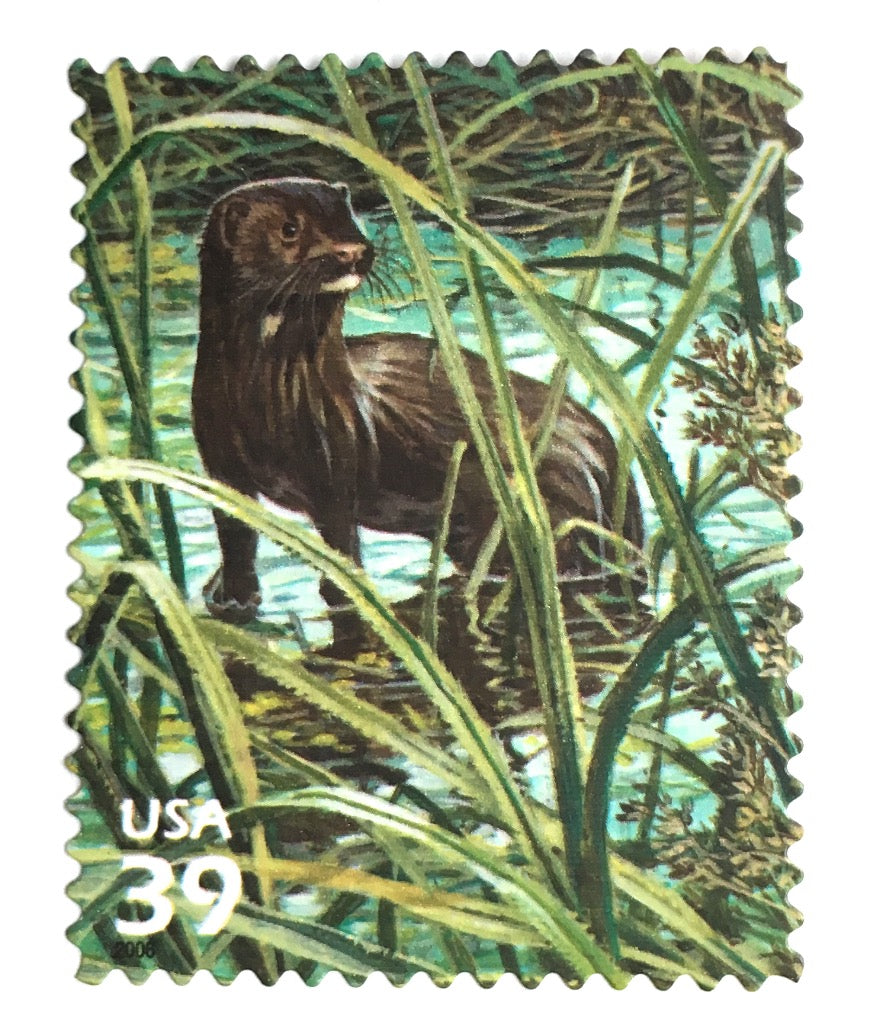 10 Everglades Mink Stamps Unused Vintage Florida Postage Stamps for Ma ...