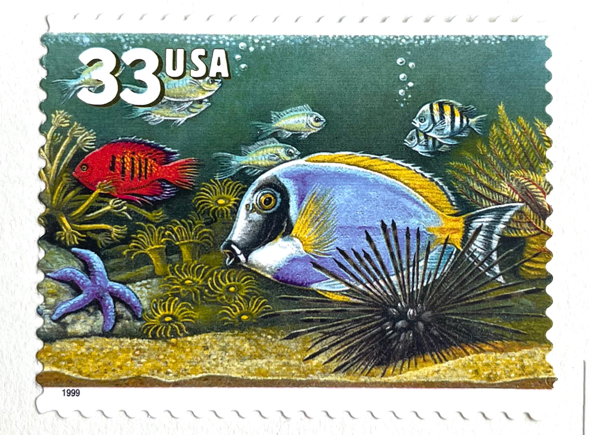 10 Tropical Fish Stamps Unused Postage For Mailing – Edelweiss Post