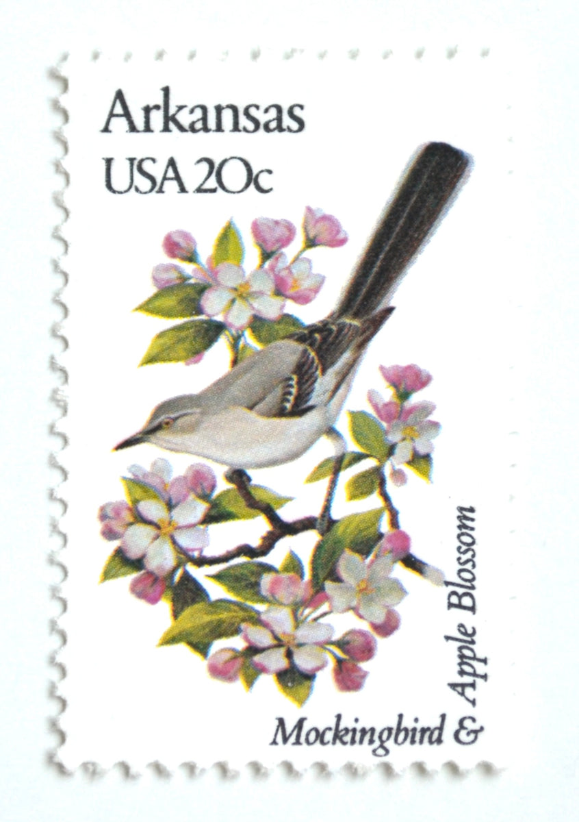 10 Mockingbird Vintage Postage Stamps Apple Blossom Unused Stamps for ...
