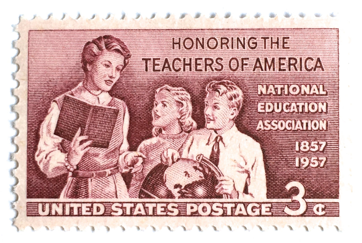 10 Vintage Teacher Postage Stamps // Elementary School Students Postag ...