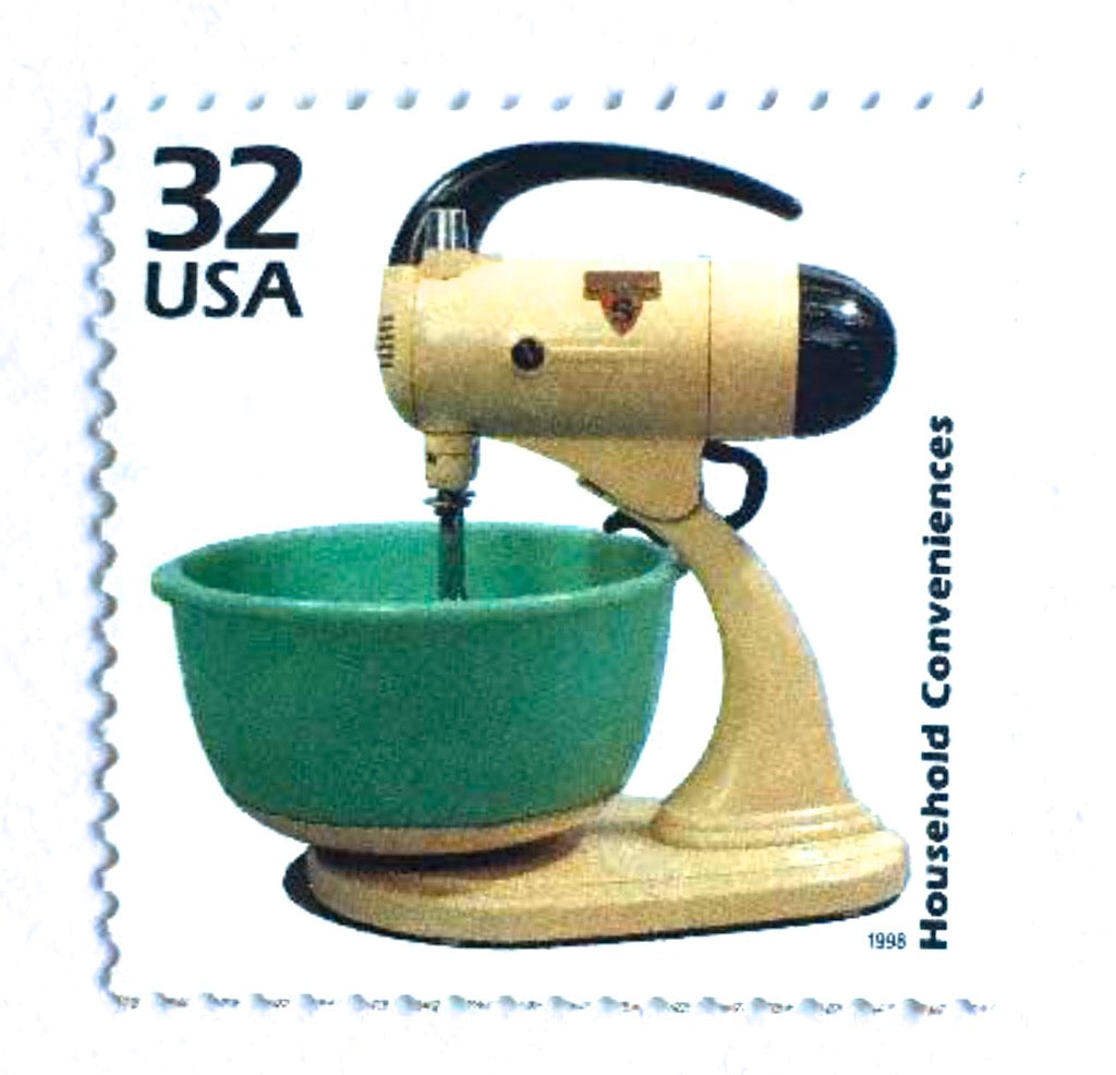 10 Vintage Baking Mixer Stamps // Vintage Kitchen Mixer // 32 Cent Pos ...