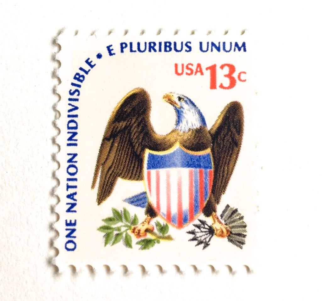 50 Bald Eagle Crest Postage Stamps Vintage Unused Stamps for Mailing ...