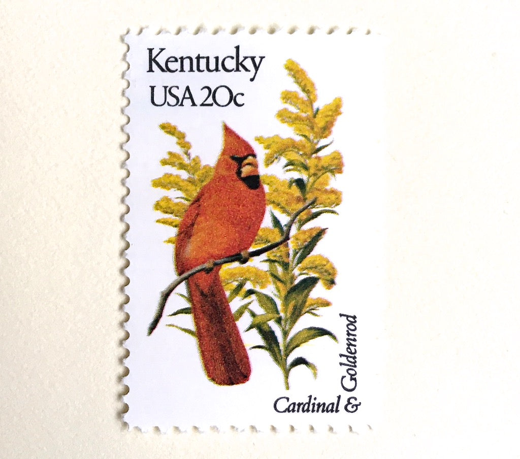 10 Kentucky Cardinal Postage Stamps State Bird State Flower Stamps for ...