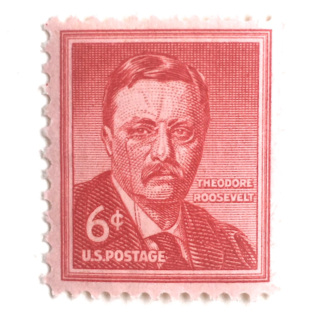 10 Teddy Roosevelt Stamps President Theodore Roosevelt Vintage Postage ...