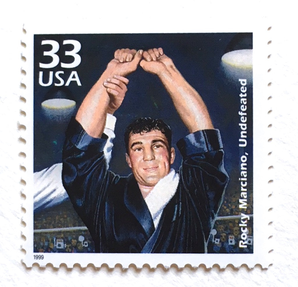 10 Rocky Postage Stamps Vintage Boxer Stamps // Rocky Marciano Postage ...