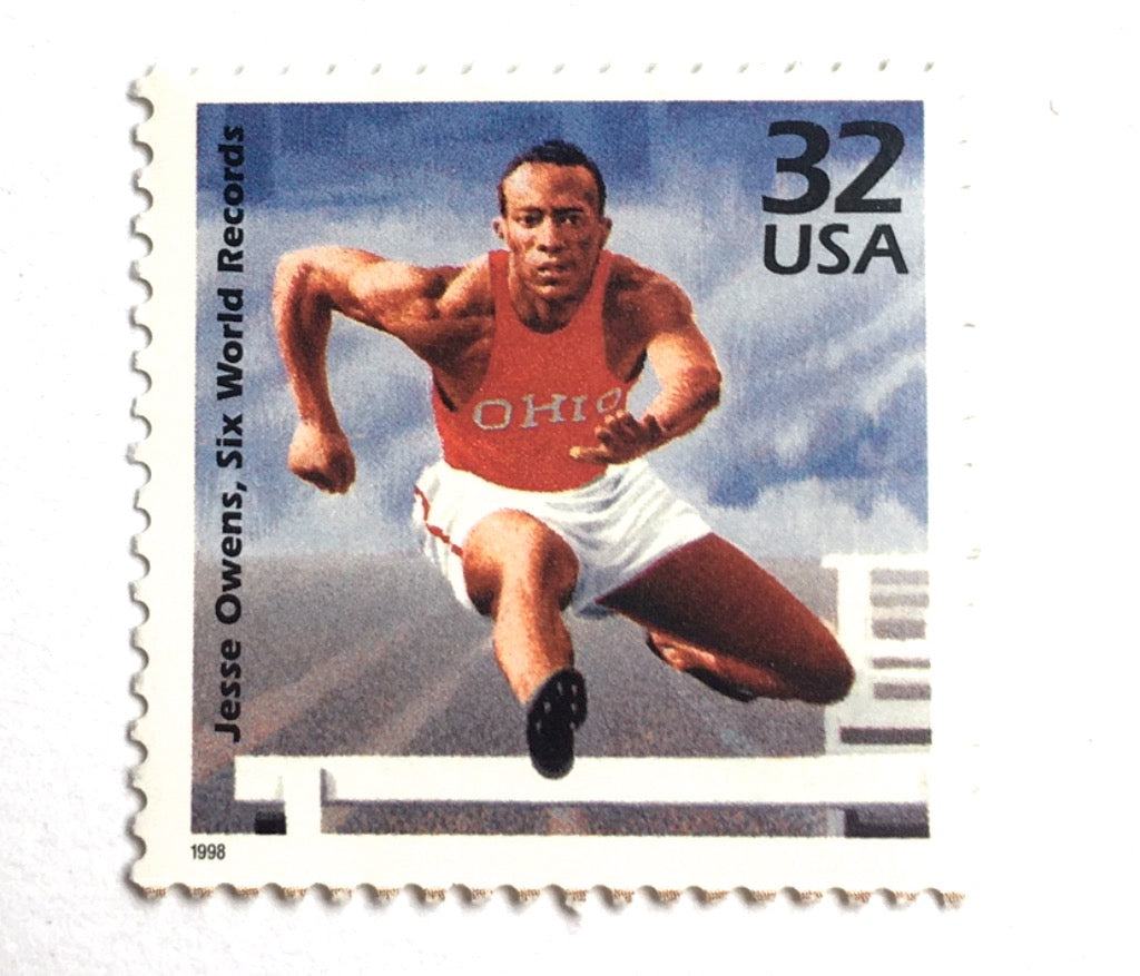10 Jesse Owens Stamps Vintage Olympic Athlete Unused Stamps for Mailin ...