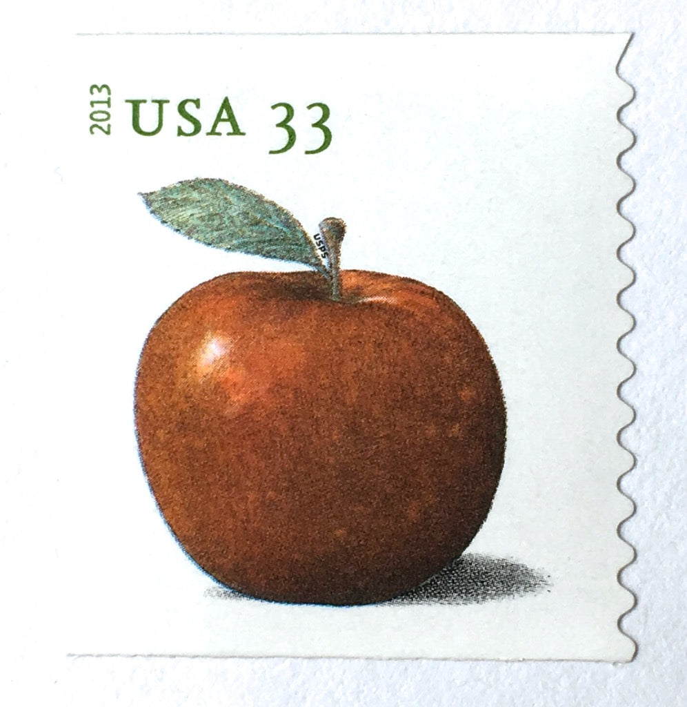 10 Red Apple Postage Stamps Unused Vintage Apple Stamps for Mailing ...