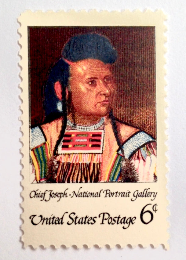 10 Native American Chief Joseph Stamps Vintage Unused Postage ...