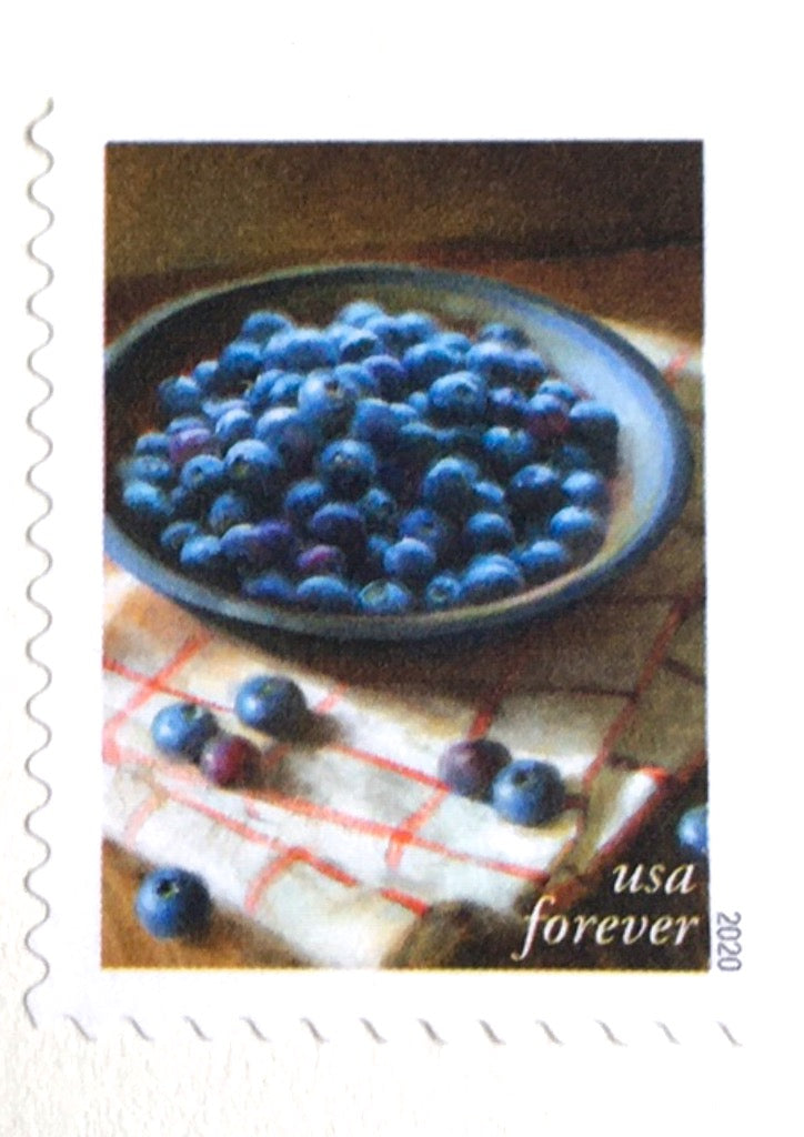 10 Blueberry Forever Stamps Unused Blueberry Postage Stamps for Mailin ...