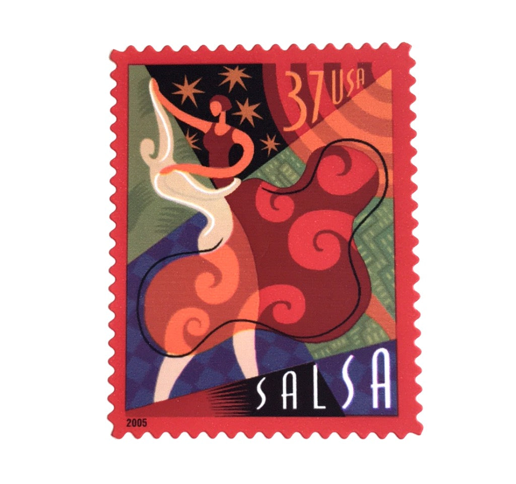 10 Salsa Dancing Postage Stamps Unused Latin Dance Stamps for Mailing ...