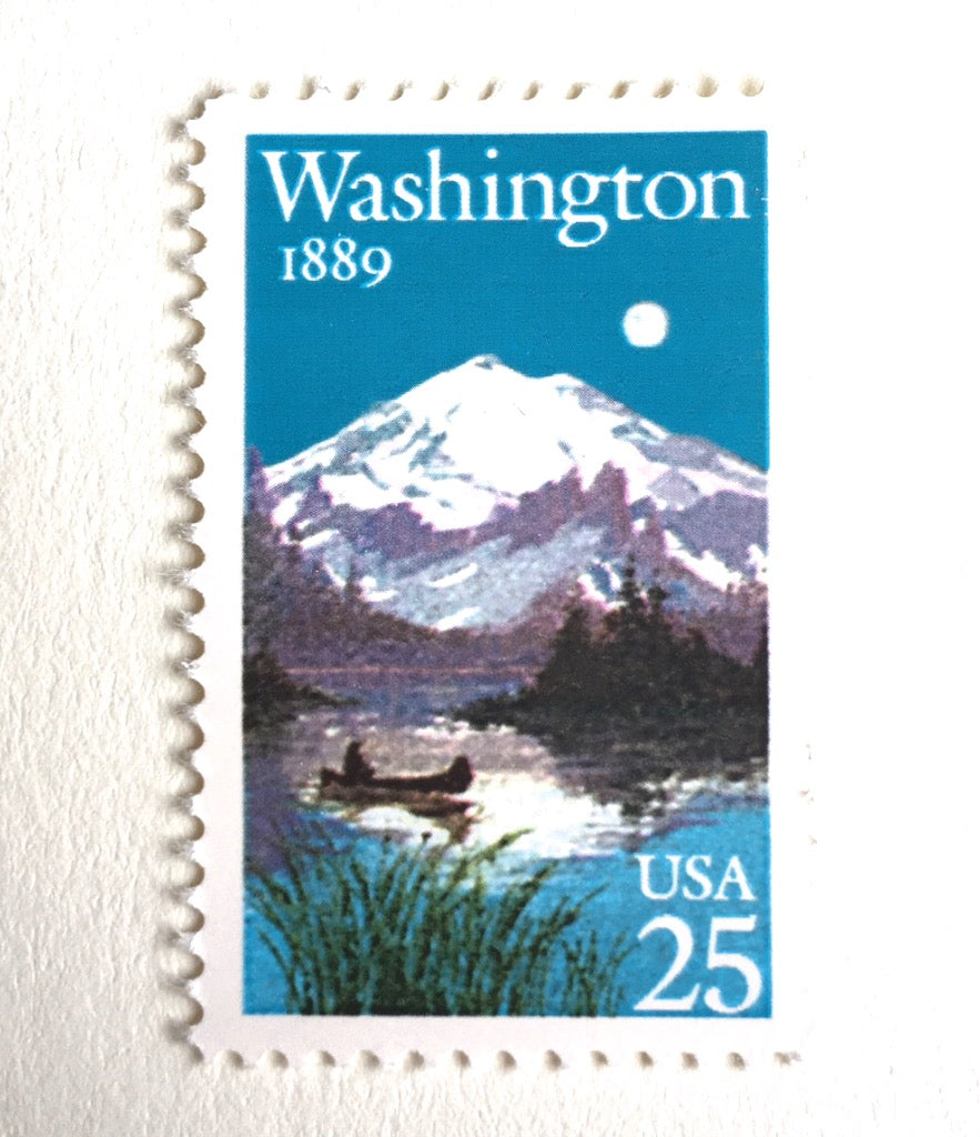 10 Mount Rainier Postage Washington State Unused Vintage Stamps for Ma ...