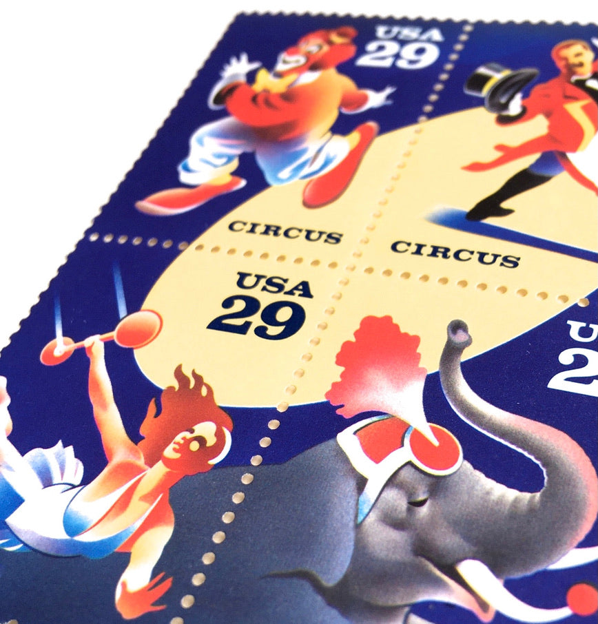 12 Circus Postage Stamps Unused Vintage Stamps for Mailing – Edelweiss Post