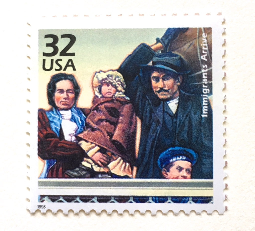 10 Immigrant Postage Stamps Vintage Immigration Stamps for Mailing ...