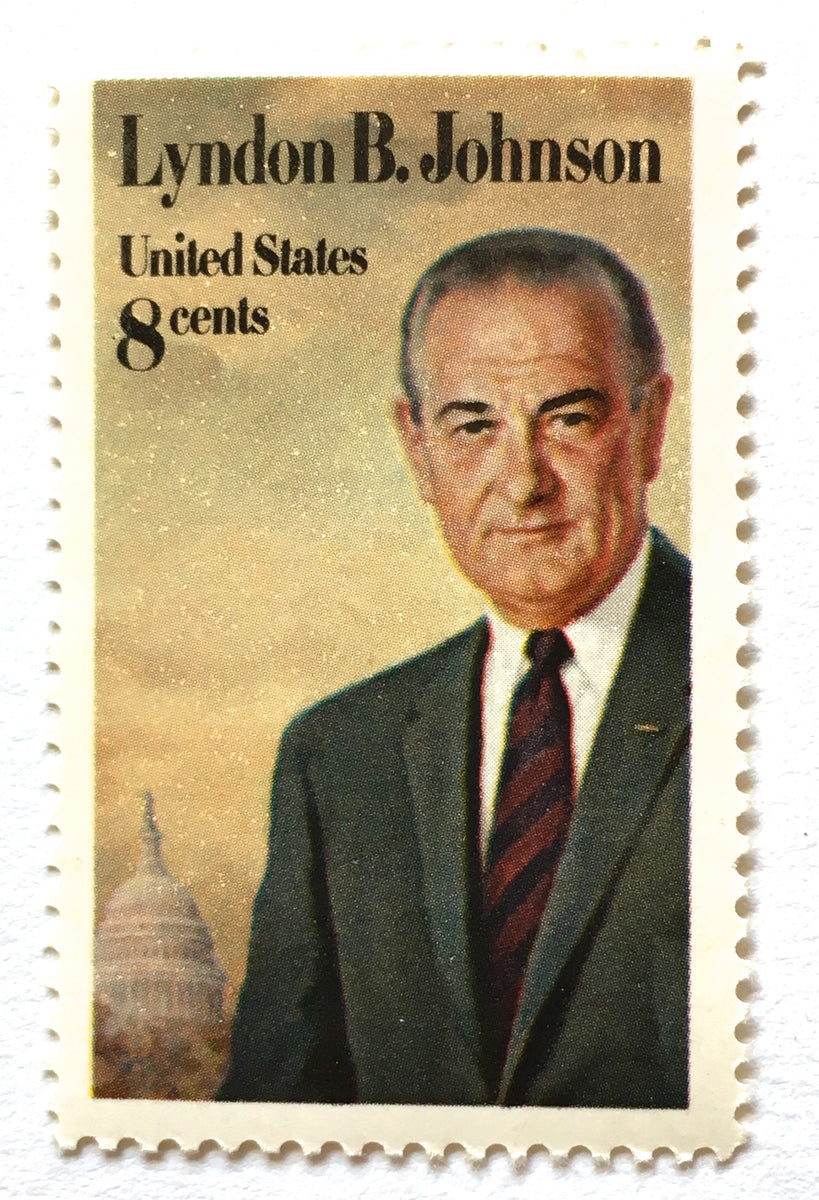 10 Vintage Lyndon Johnson Stamps LBJ Vintage Postage Stamps for Mailin ...