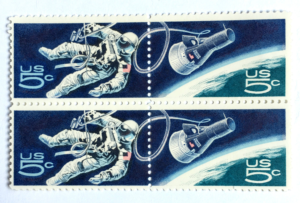 8 Space Astronaut Stamps Vintage Postage for Mailing – Edelweiss Post