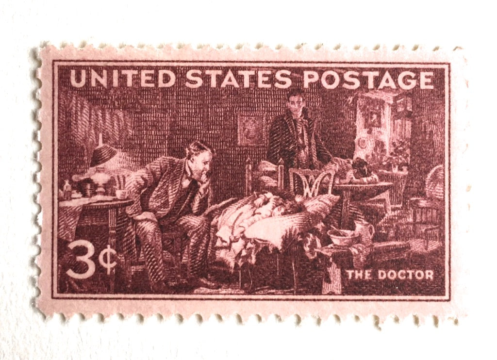 10 Vintage Doctor Postage Stamps American Medical Association Stamps f ...