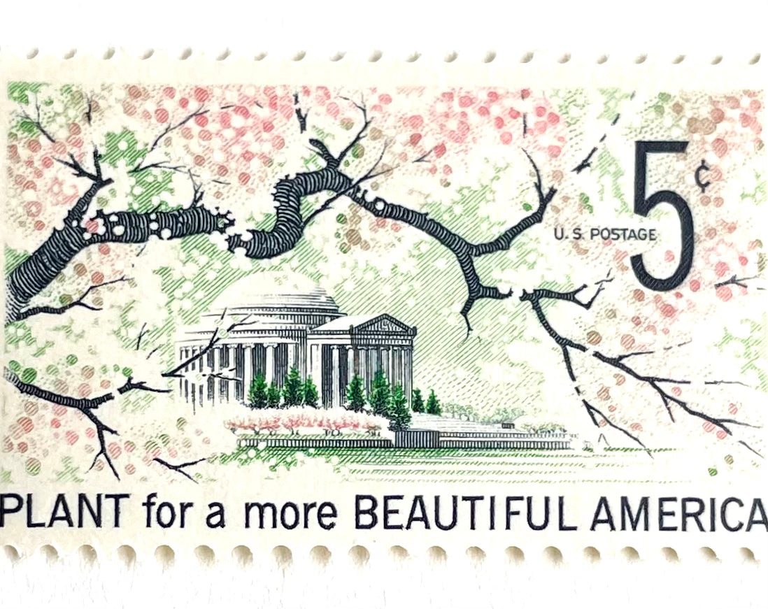 10 Cherry Blossom Stamps Vintage Washington D.C. Postage Stamps for Ma ...