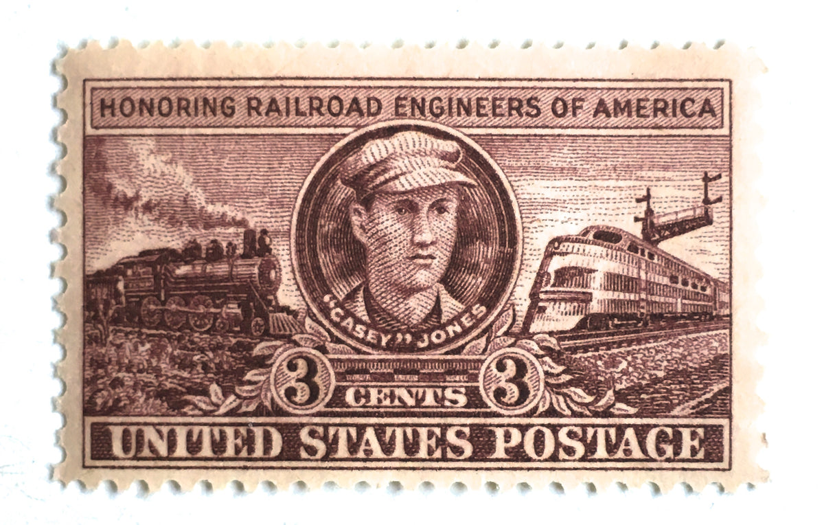 10 Vintage Railroad Postage Stamps Unused Postal Service Train Stamps ...