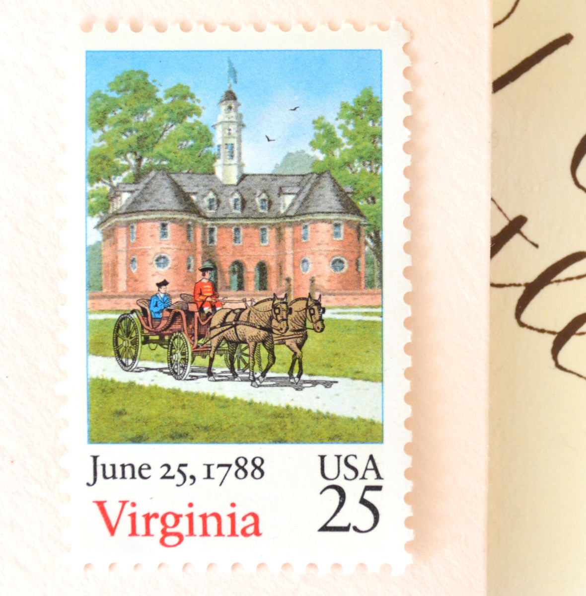 10 Vintage Virginia Postage Stamps Unused Stamps for Cards or Invitati ...