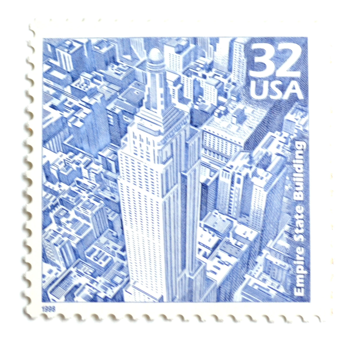 10 Empire State Building Stamps Manhattan NYC Vintage Postage Stamps f ...