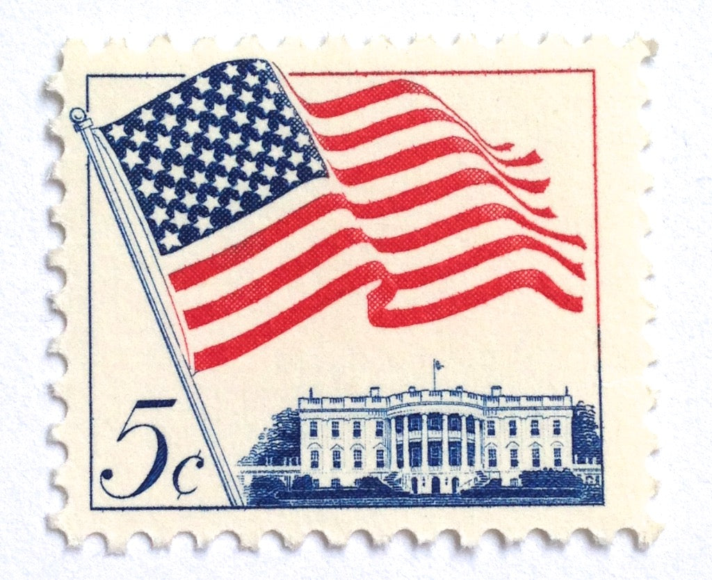 10 Vintage White House Postage Stamps Unused 1960s Washington DC Stamp ...