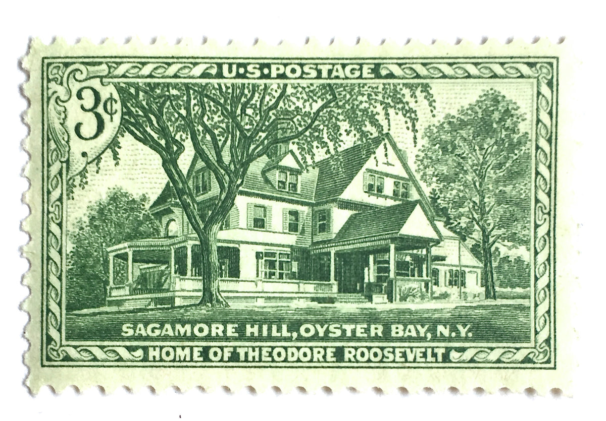10 Vintage House Postage Stamps Unused Green Tree Postage for Mailing ...