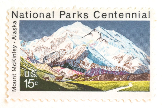 10 Vintage Mountain Stamps Unused National Parks Postage Stamps for Ma ...
