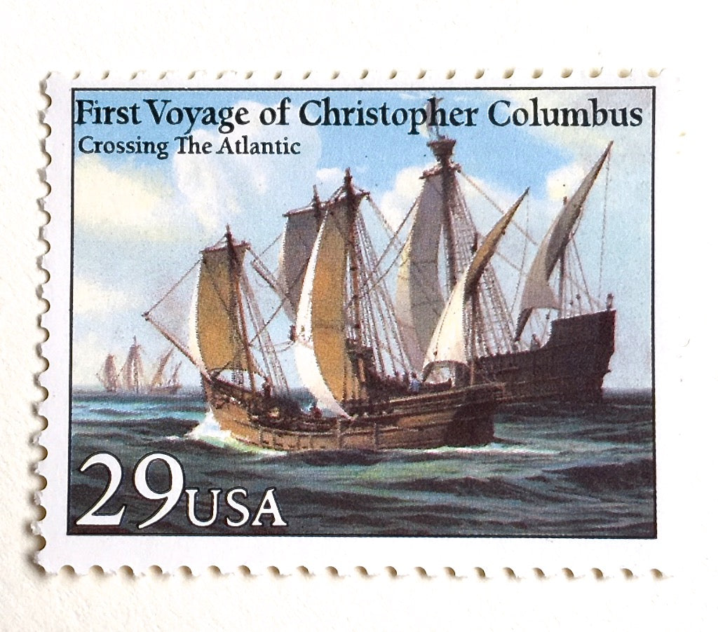 10 Vintage Blue Sailing Ship Stamps / Nautical Postage Stamps / Voyage ...