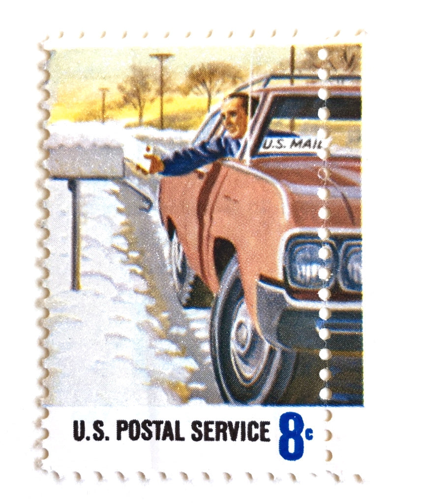 10 Vintage Mailman Stamps Vintage Postman Postage Stamps for Mailing ...