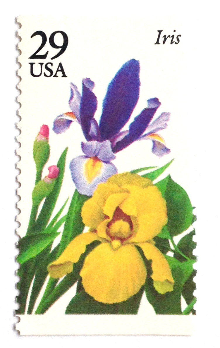 10 Iris Postage Stamps Vintage Unused Stamps for Mailing – Edelweiss Post