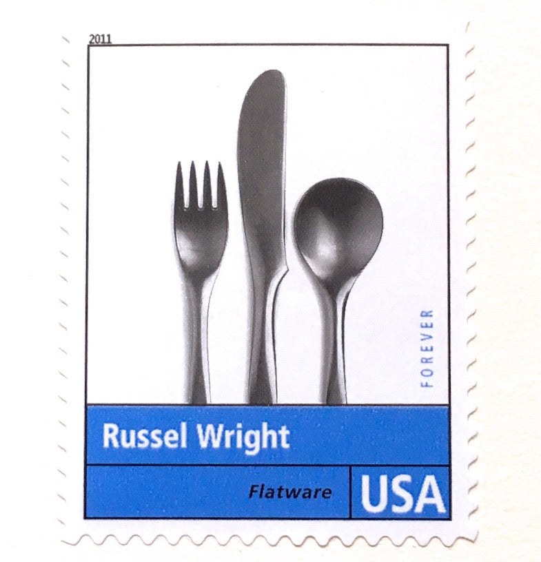 5 Silverware Forever Stamps MidCentury Modern Kitchen Utensils Postage ...