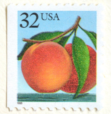 10 Peach Postage Stamps Unused Vintage Georgia Peach Stamps for Mailin ...